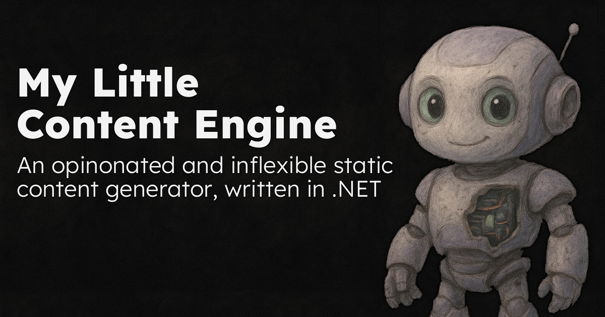 My Little Content Engine - Welcome